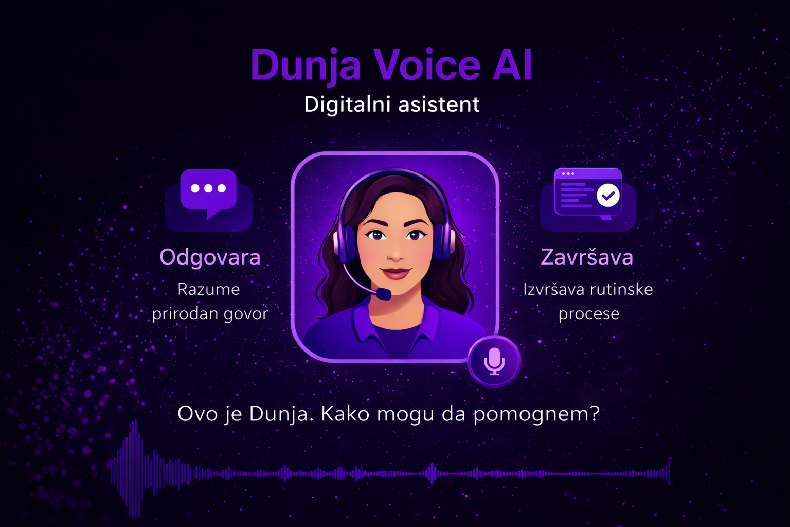 Dunja Voice AI - digitalni asistent - Sally Engineering